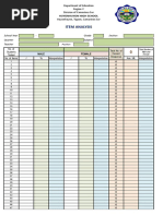 Class Record: Written Works (0%) Performance Tasks (0%) Learners' Names ...