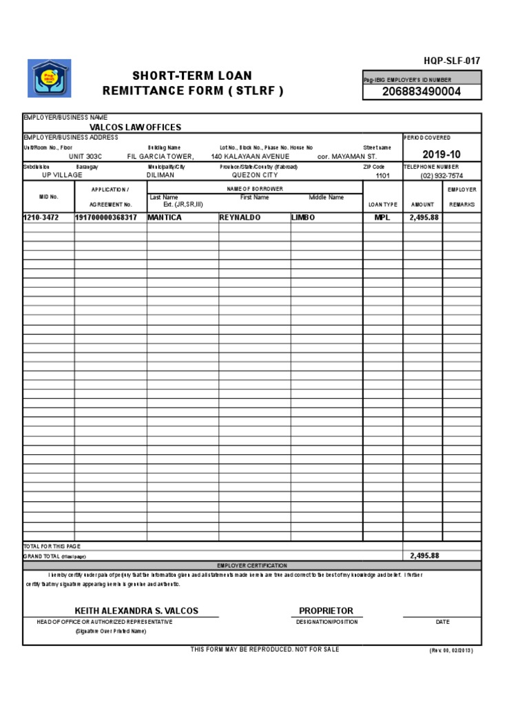 Pag-Ibig Loan - Fillable | PDF | Business | Computing And Information ...