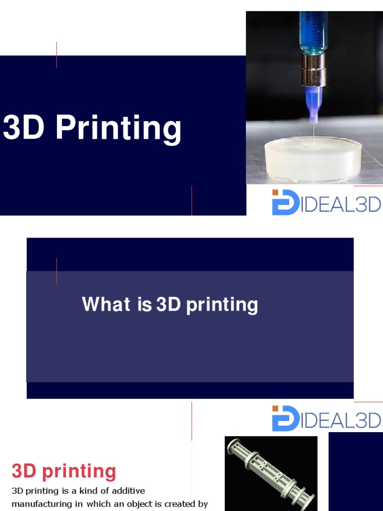 Introduction To 3D Printing | PDF | 3 D Printing | 3 D Computer Graphics