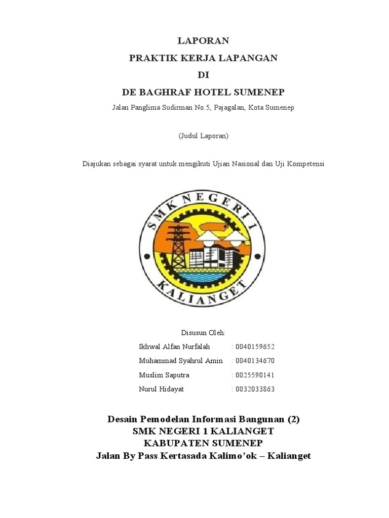Contoh Laporan PKL SMK Negeri 1 Kalianget | PDF