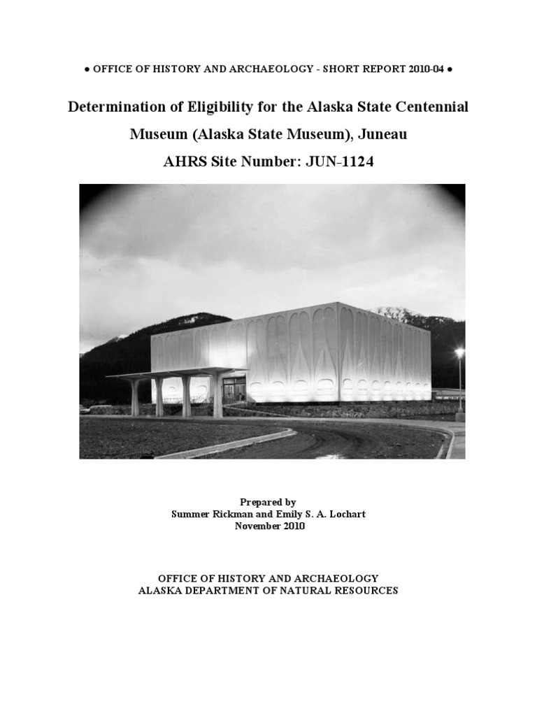 11 30 2010 State Museum DOE | PDF | Alaska