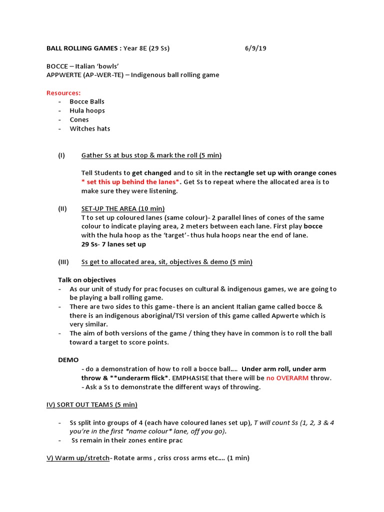 Bocce | PDF | Games Of Physical Skill | Teams