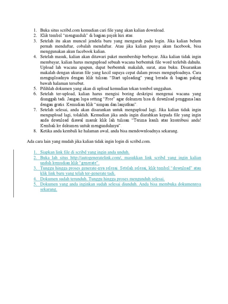 Cara Download File Subcribe | PDF