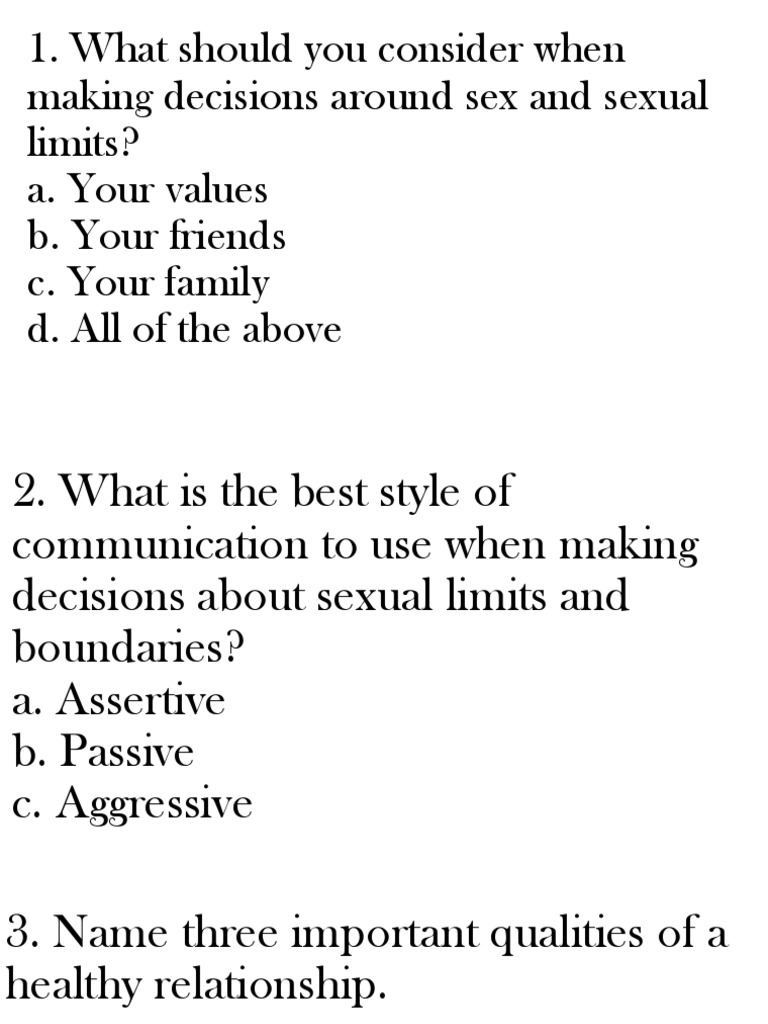 Lesson 8 - Healthy Relationship Items Set | PDF