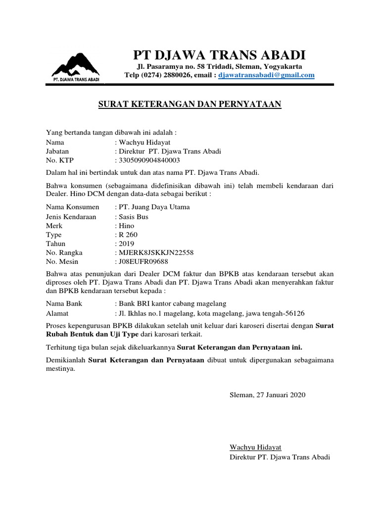 Contoh Kop Surat Resmi | PDF