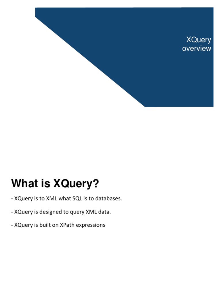 XQuery | PDF | Xml | Data Model