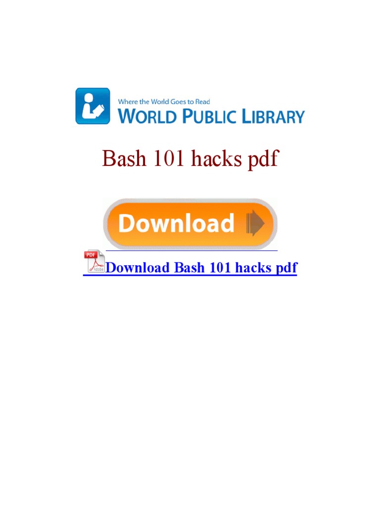 Bash 101 Hacks PDF | PDF | Microsoft Windows | Computing Platforms