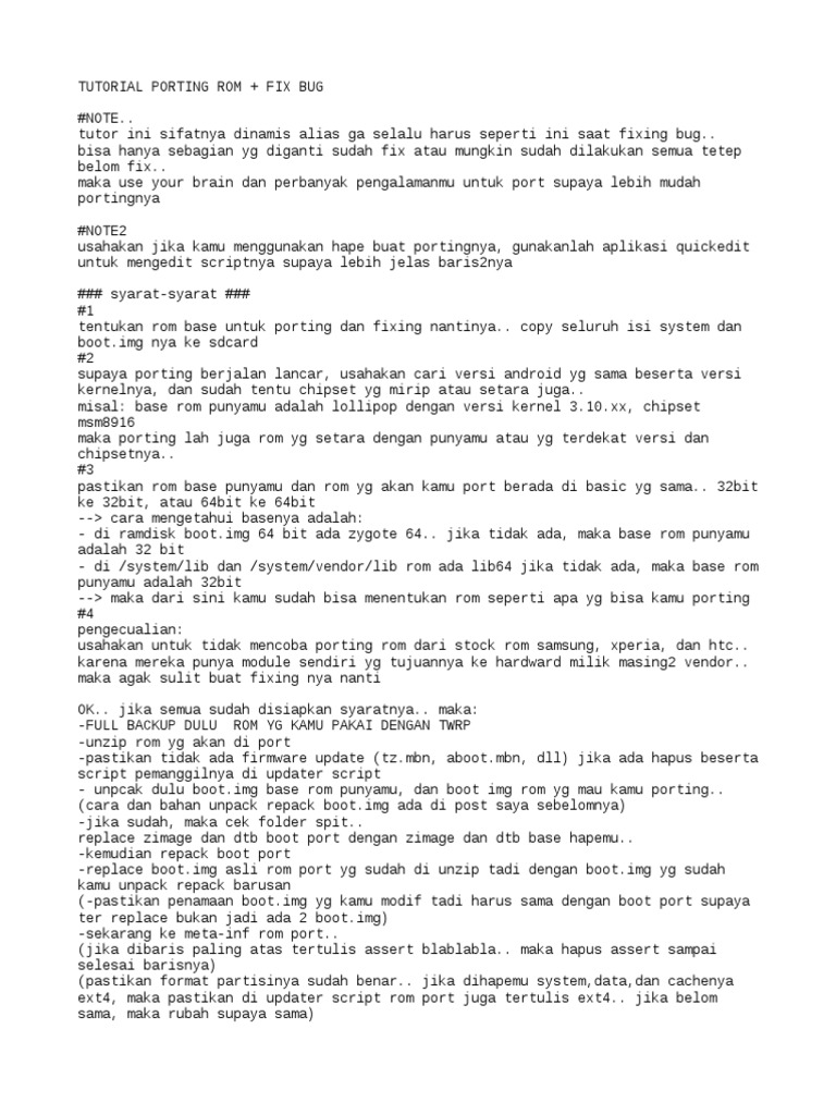 Tutorial Porting | PDF