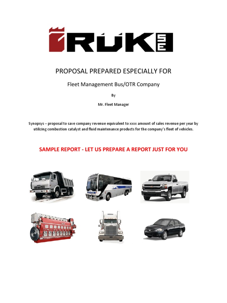 Fleet Fuel Savings Proposal | PDF | Fuel Economy In Automobiles | Fuel ...