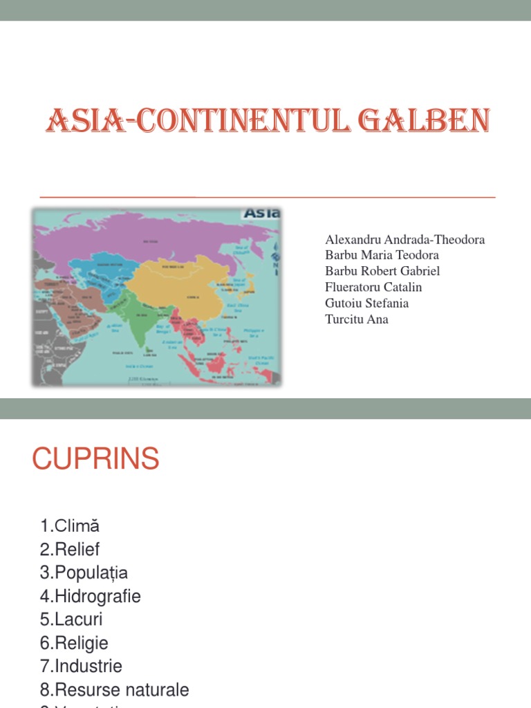 Asia-CONTINENTUL GALBEN | PDF