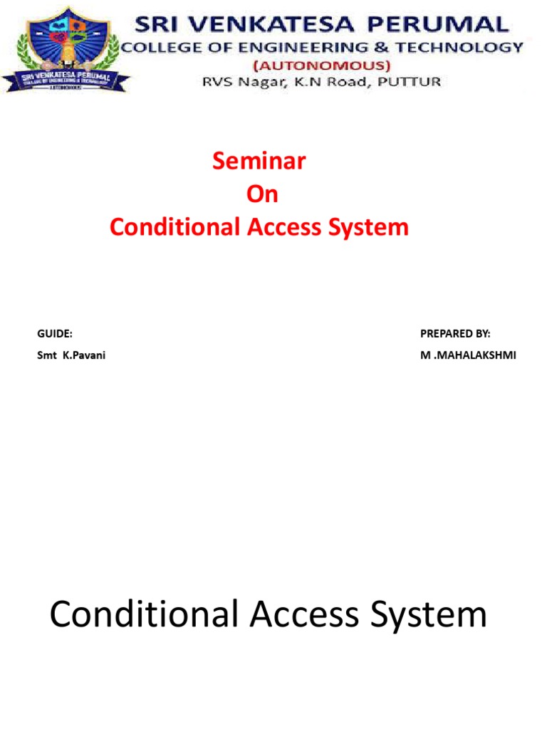 Conditional Access System | PDF