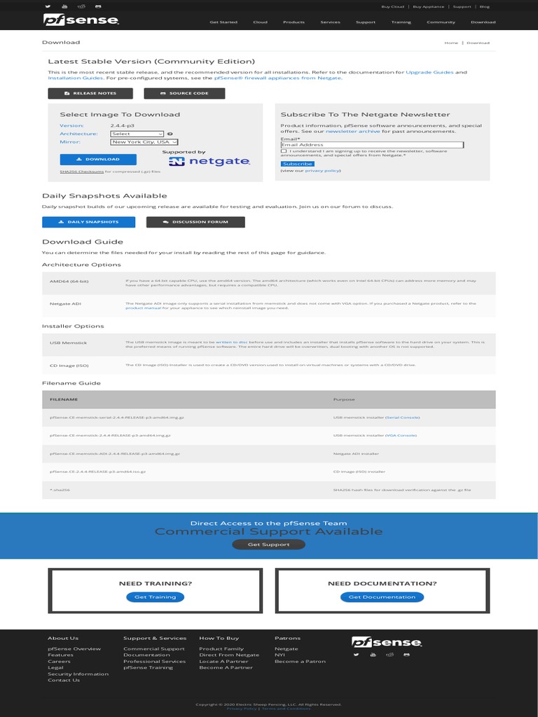 Pfsense Community Edition | PDF | 64 Bit Computing | Central Processing Unit