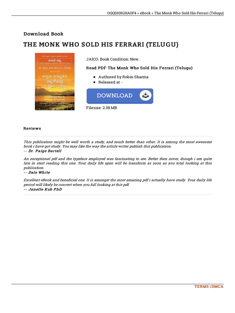 Telugu eBook: The Monk Who Sold His Ferrari | PDF