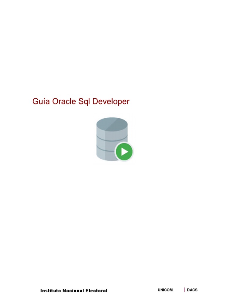 16 DACS Guia Oracle SQL Developer | PDF | SQL | sistema de nombres de ...