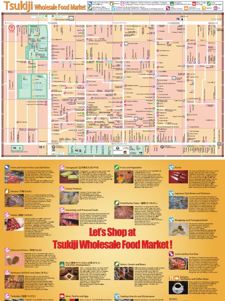 Tsukiji Map - Eng PDF | PDF