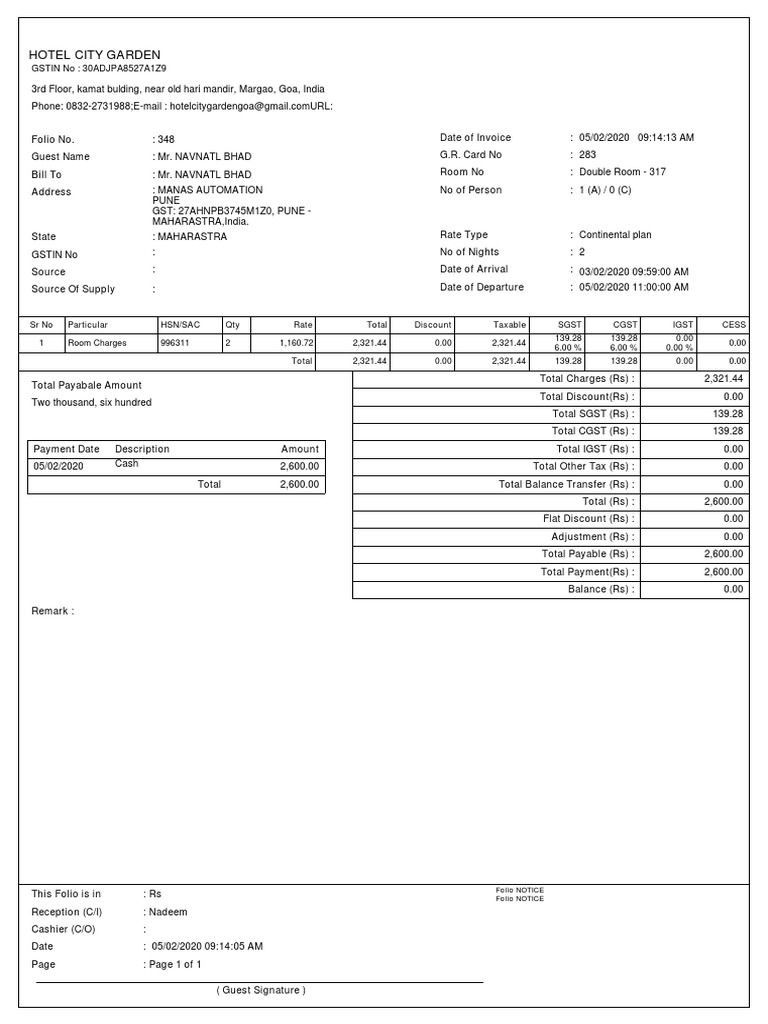 FolioInvoice15 PDF | PDF | Services (Economics) | Public Finance