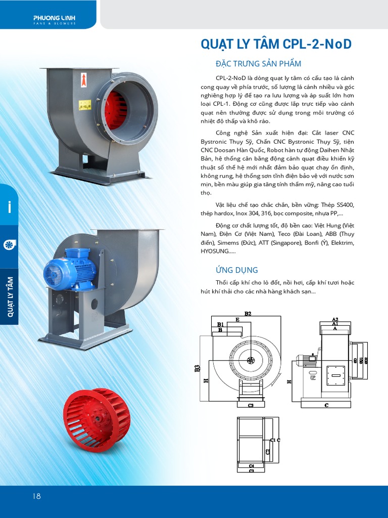 Centrifugal Fan CPL-2-NoD | PDF