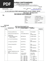 VCB Maint Checklist | PDF | Relay | Power Engineering