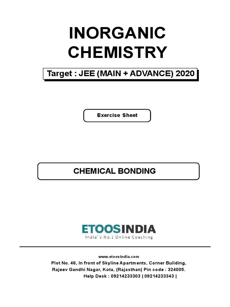 Bond Sheet | PDF | Covalent Bond | Intermolecular Force