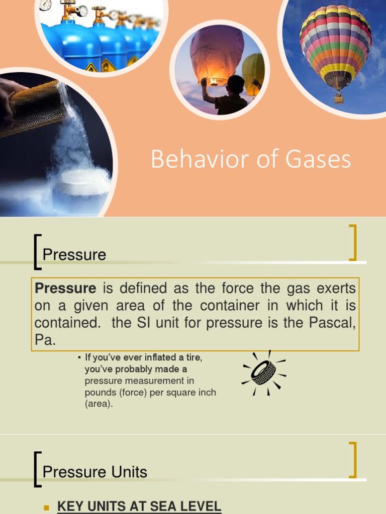 Conversion of Units (Gases) | PDF