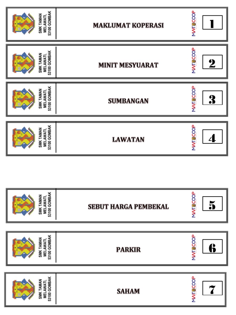 Contoh Tulang Fail Koop | PDF