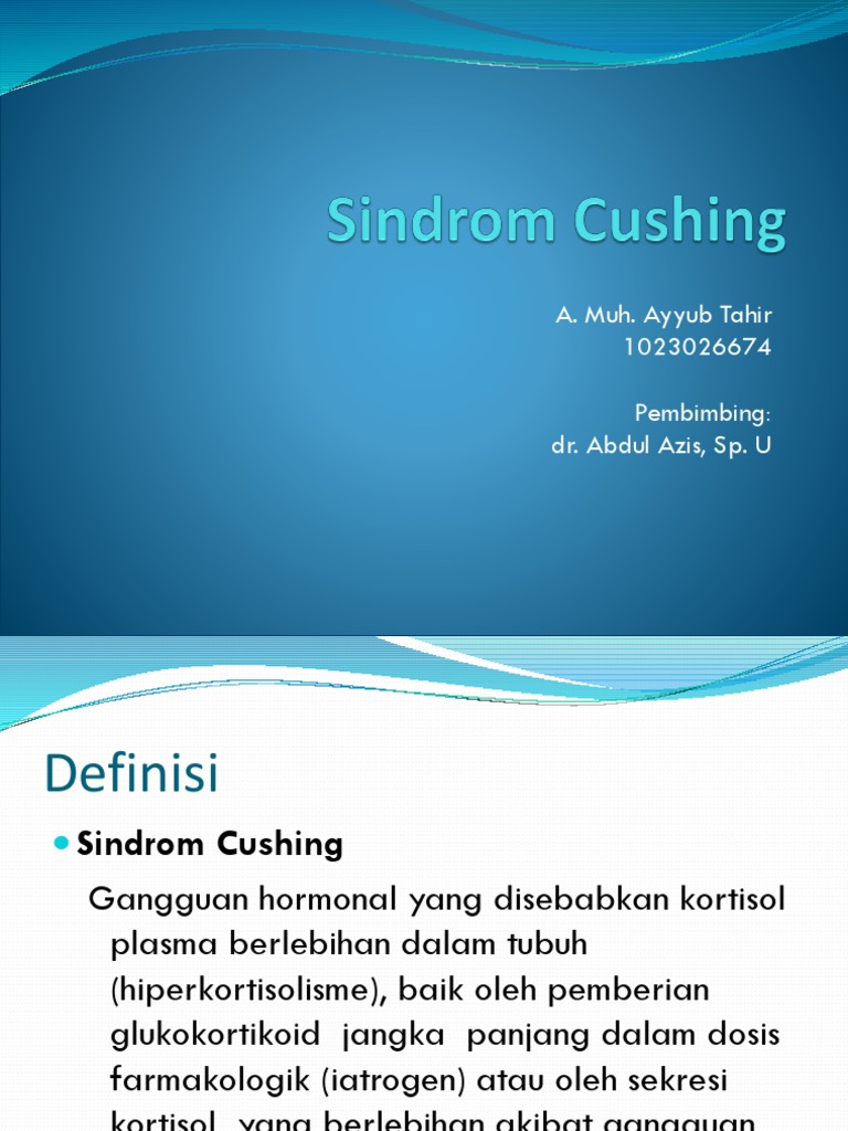 PPT Blok 21 Sindrom Cushing | PDF