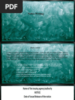 Notices-EXPOSITORY WRITING (ENGLISH A-CSEC) | PDF | Communication ...