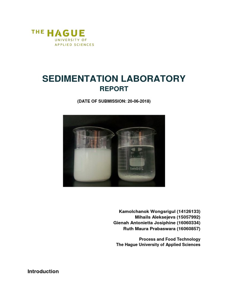 Sediment Lab Report | PDF | Experiment | Accuracy And Precision