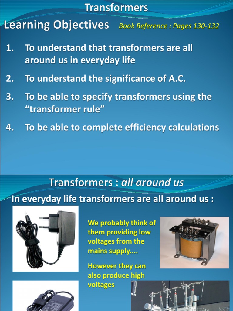 Physics A2 42 Transformers | PDF | Transformer | Inductor