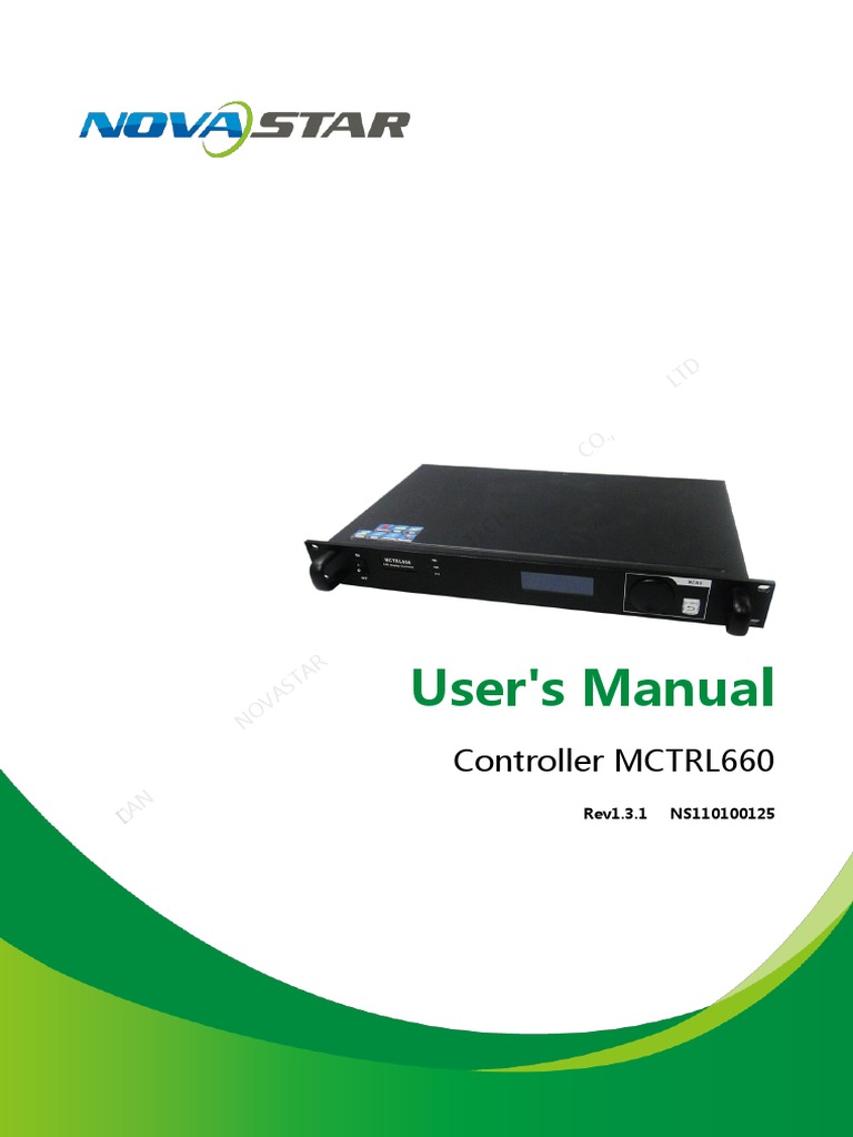Manuel Novastar MCTRL660 PDF | PDF | Hdmi | Display Resolution