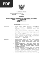 SK Pengurus Koperasi Desa Merah Putih Template | PDF