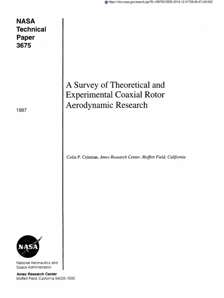Nasa Paper | PDF | Helicopter Rotor | Helicopter