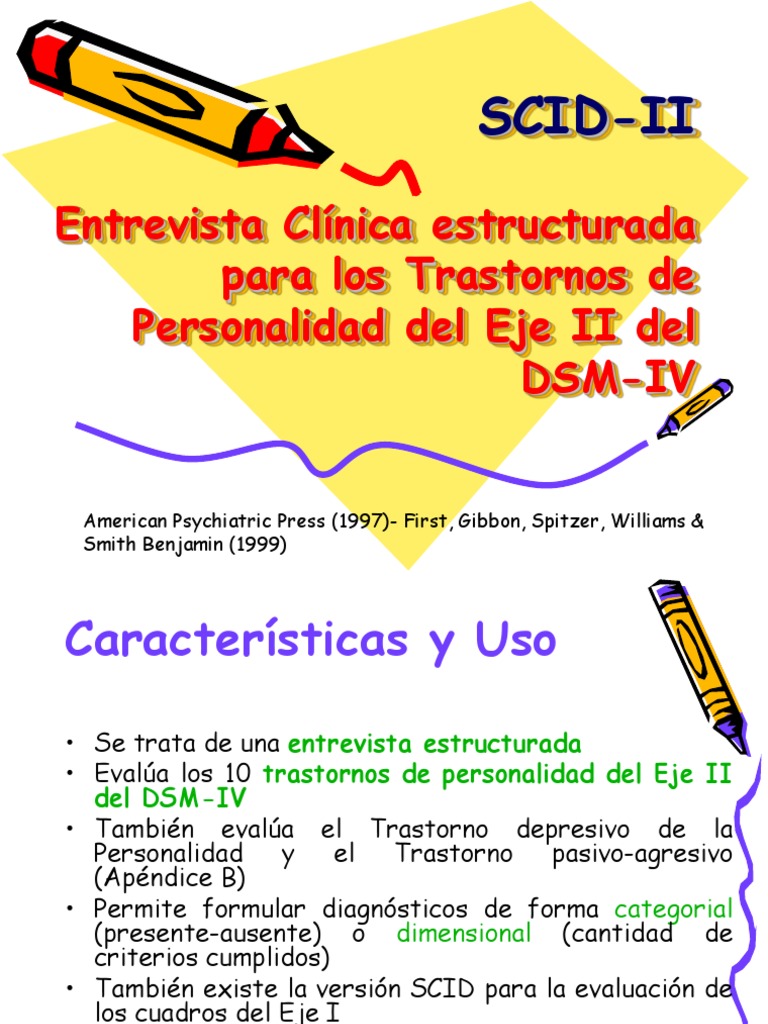 Presentacion SCID-II | PDF