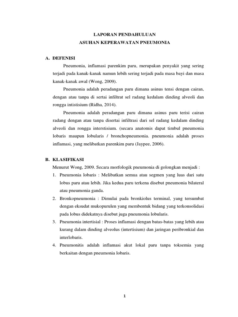 LP Pneumonia HCU Anak | PDF