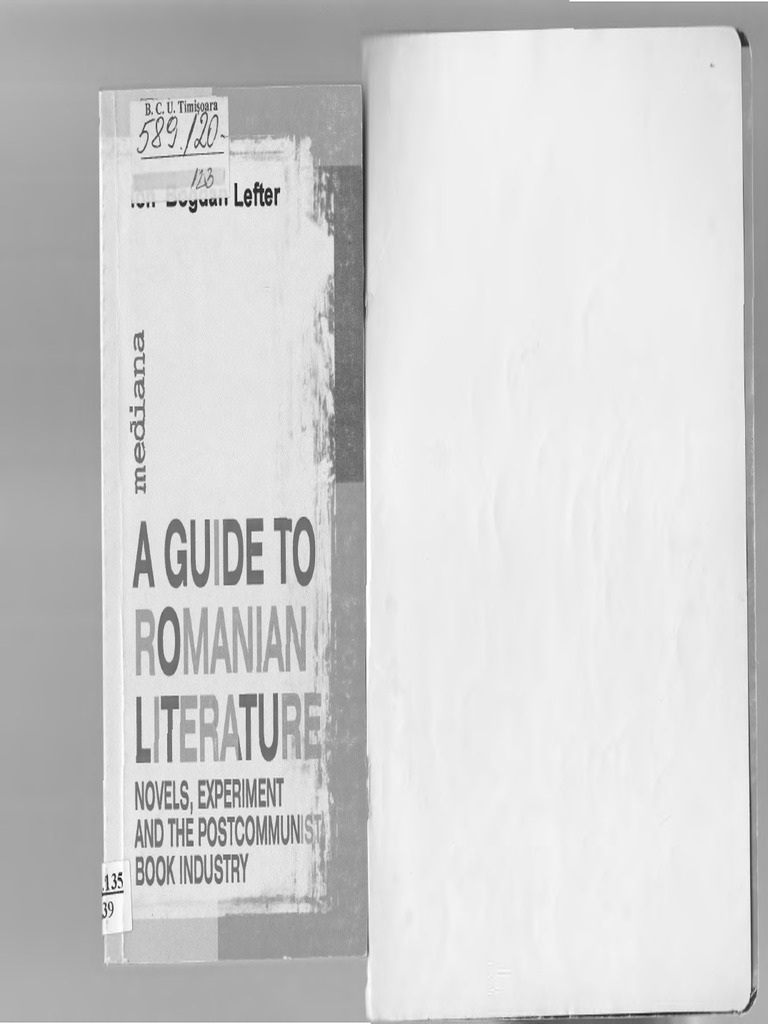 A Guide To Romanian Literature, Novels, Experiment and The Postcomunist ...