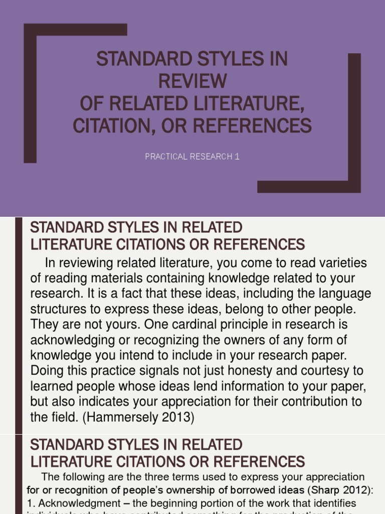 Standard Styles in Review | PDF | Citation | Grammatical Tense