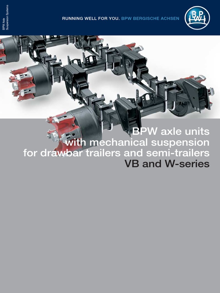 BPW Axle Units for Trailers | PDF | Semi Trailer Truck | Axle