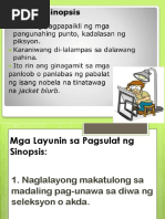 Halimbawa NG Sinopsis | PDF