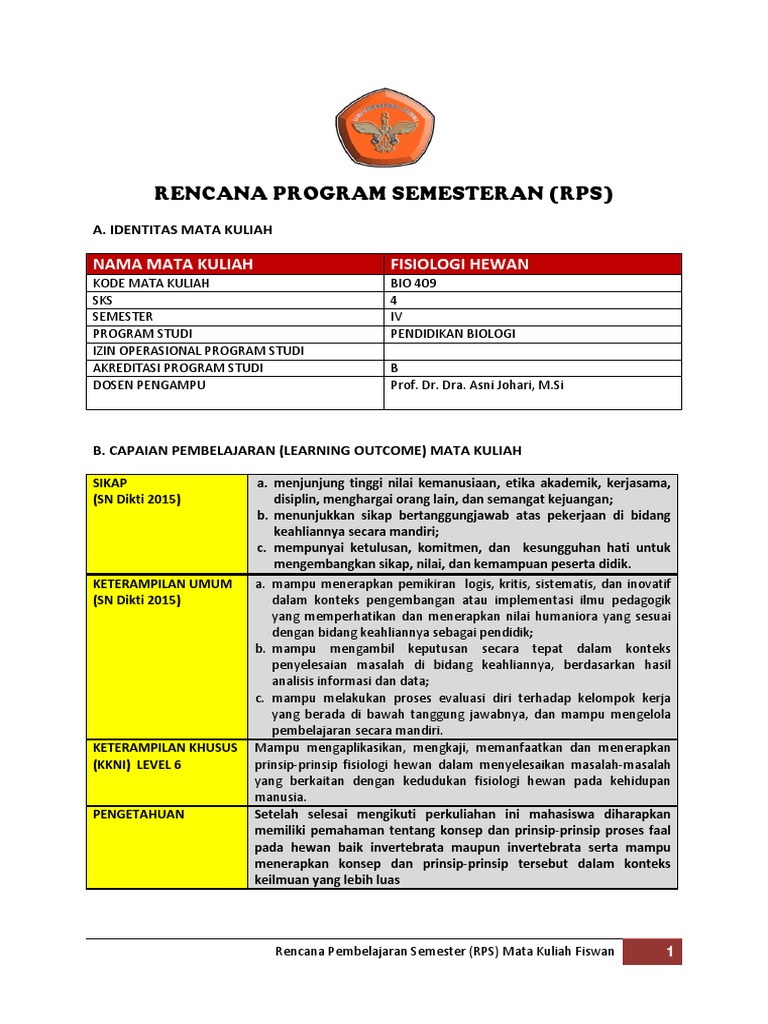 Prof. DR Asni Johari RPS Fiswan | PDF
