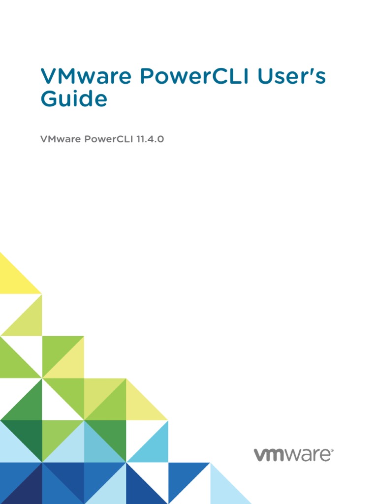 Vmware Powercli 114 User Guide | PDF | Parameter (Computer Programming) | V Mware