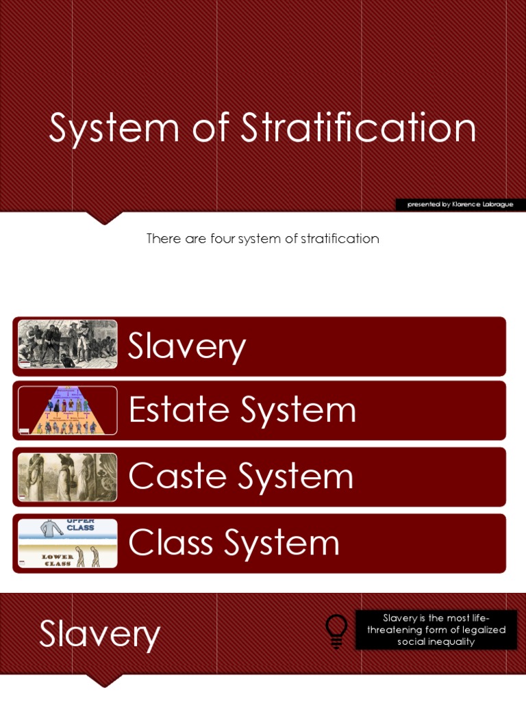 System of Stratification | PDF