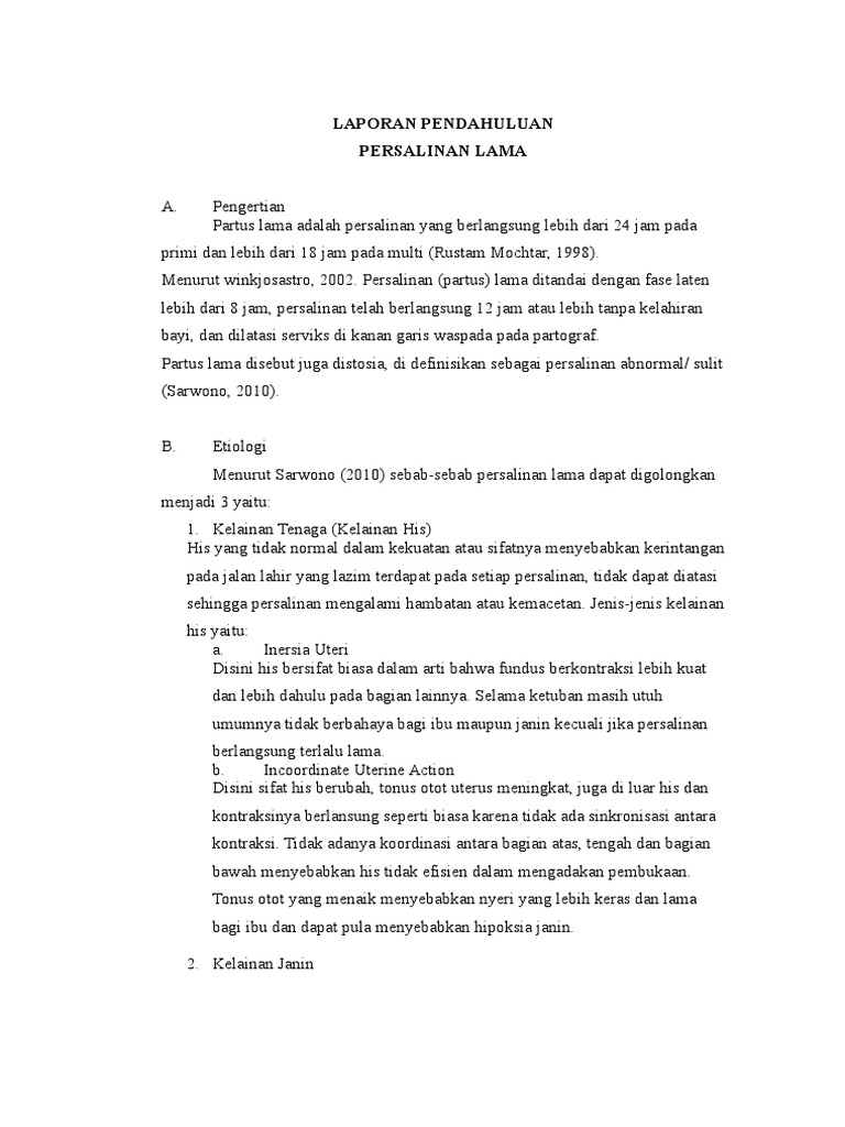 LP Partus Lama | PDF