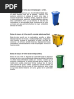 Código de Colores para Reciclaje en México | PDF | Residuos | Reciclaje