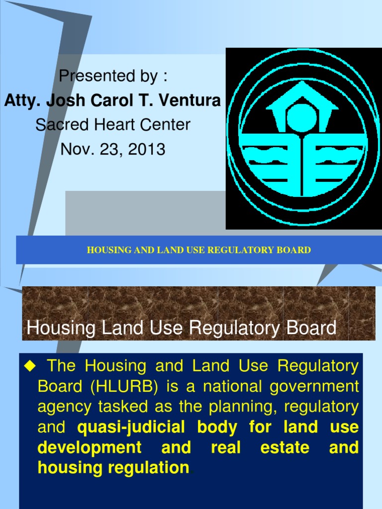 Overview of HLURB Functions and History | PDF | Property Management ...