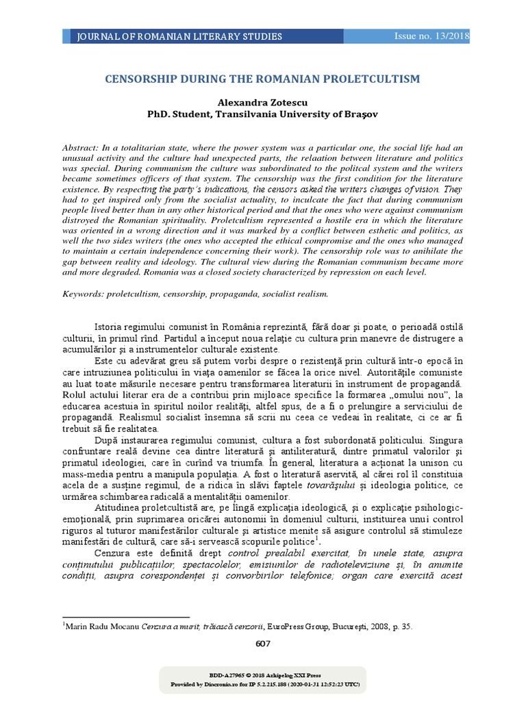 BDD A27965 | PDF | Romania