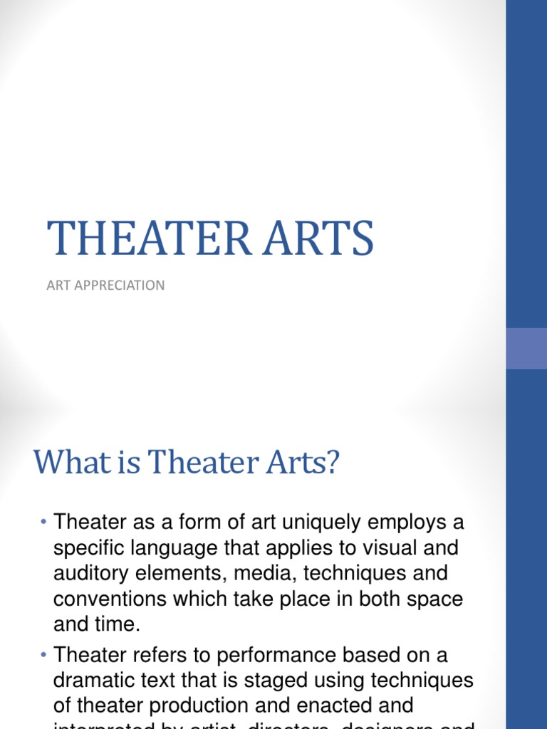 Theater Arts | PDF | Actor | Theatre