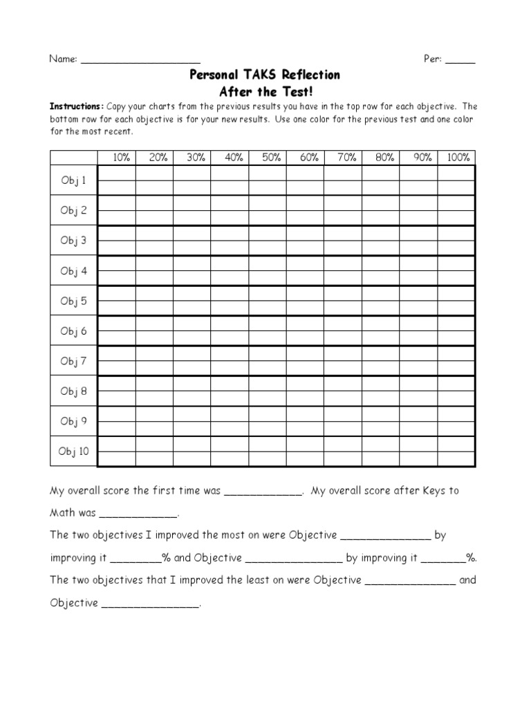 Personal TAKS Reflection After The TAKS | PDF | Computers