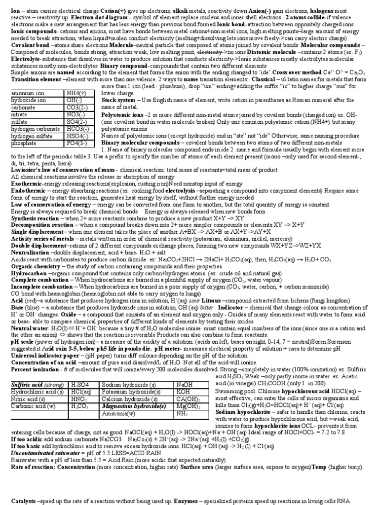 Science Exam Sheet | PDF