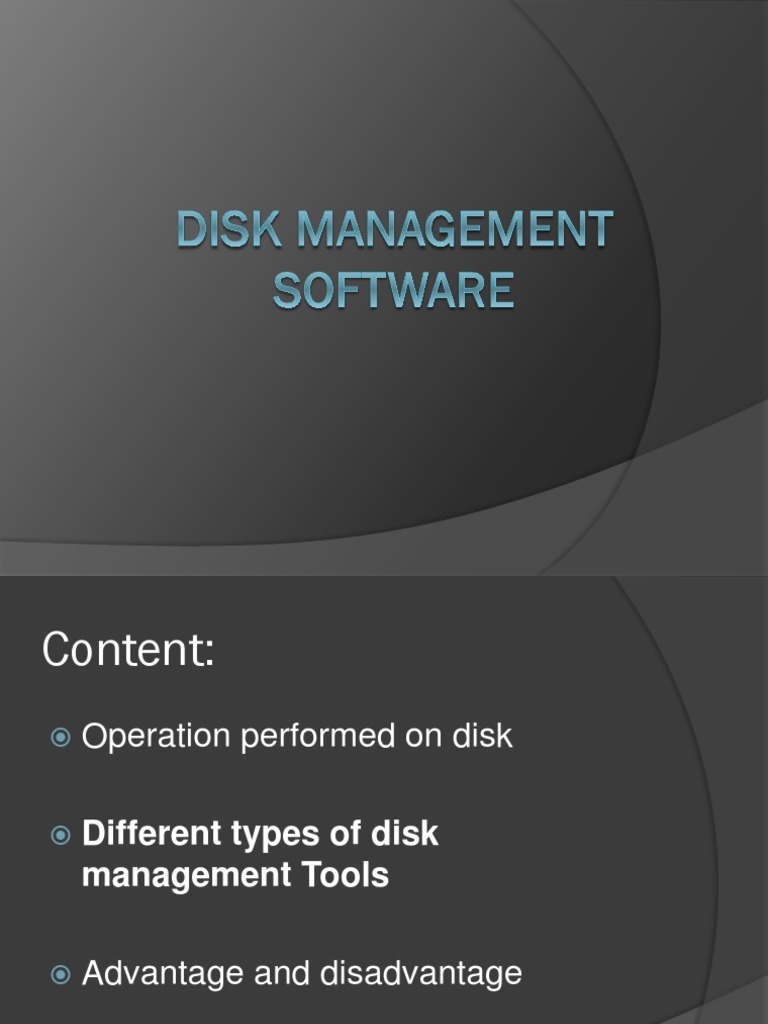 Disk Management - PPT | PDF | Hard Disk Drive | Computer File