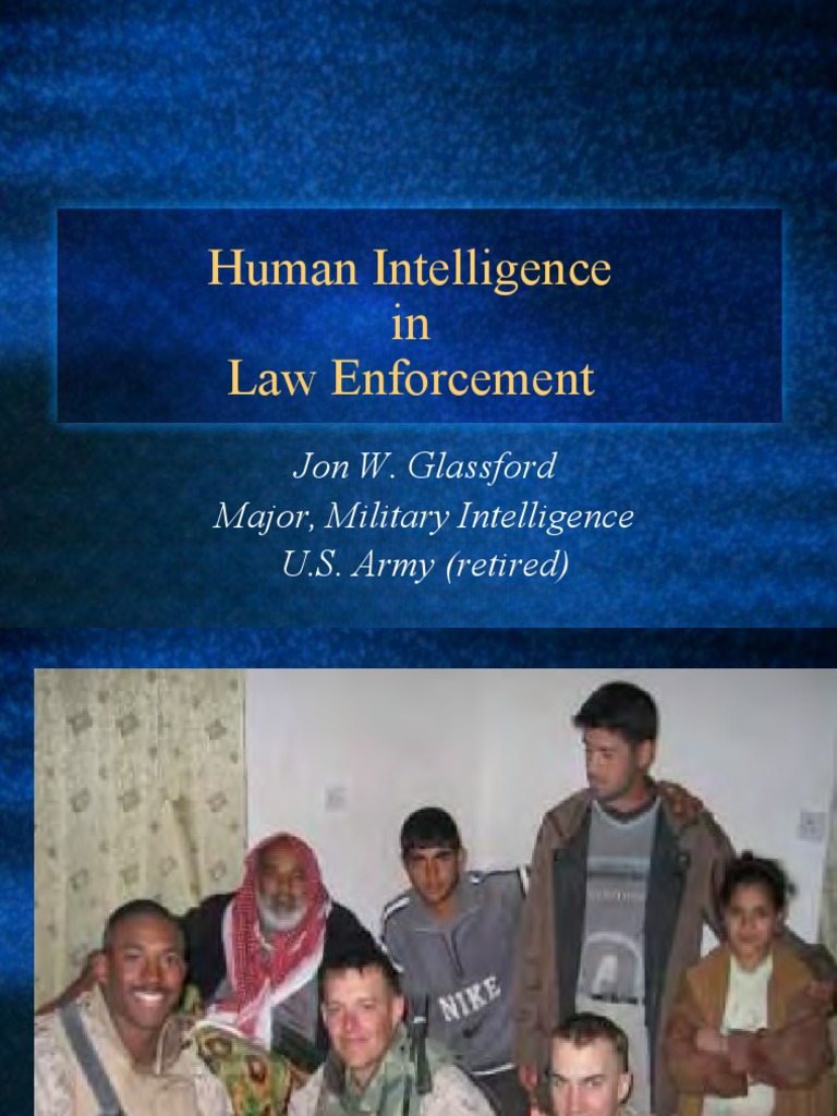 SPI HUMINT Class-Glassford PDF | PDF | Military Intelligence ...